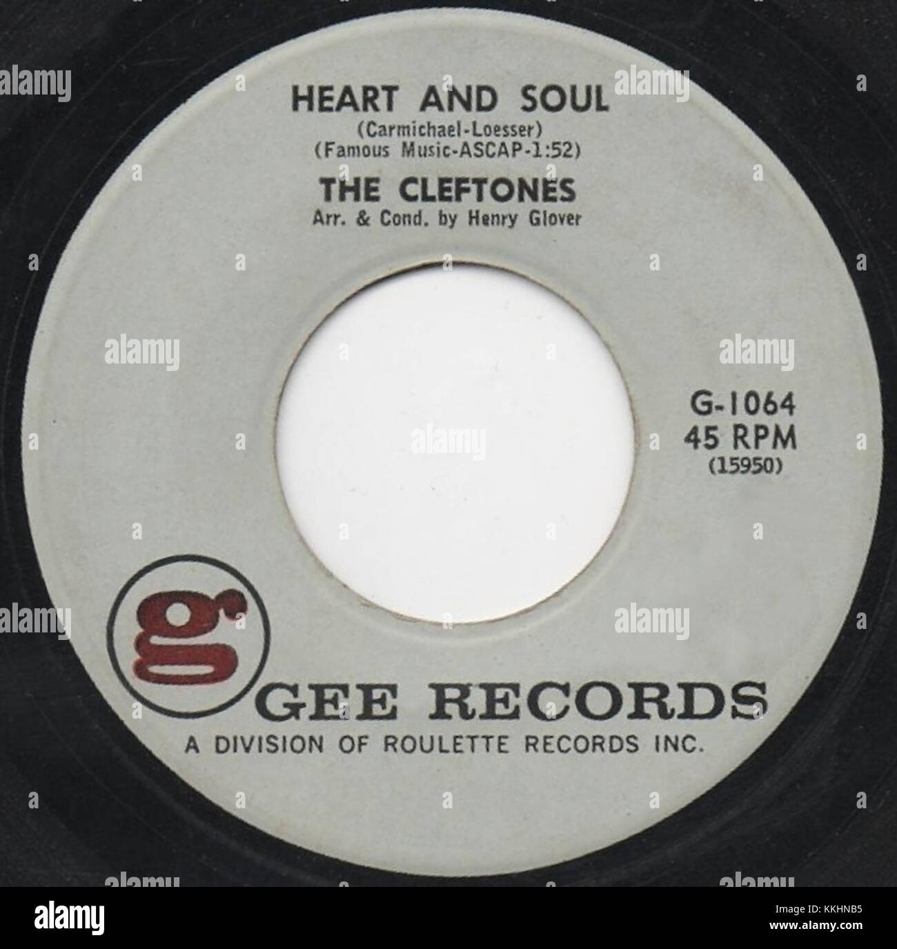 'Heart and Soul' by the Cleftones was a popular single released in 1961 ...