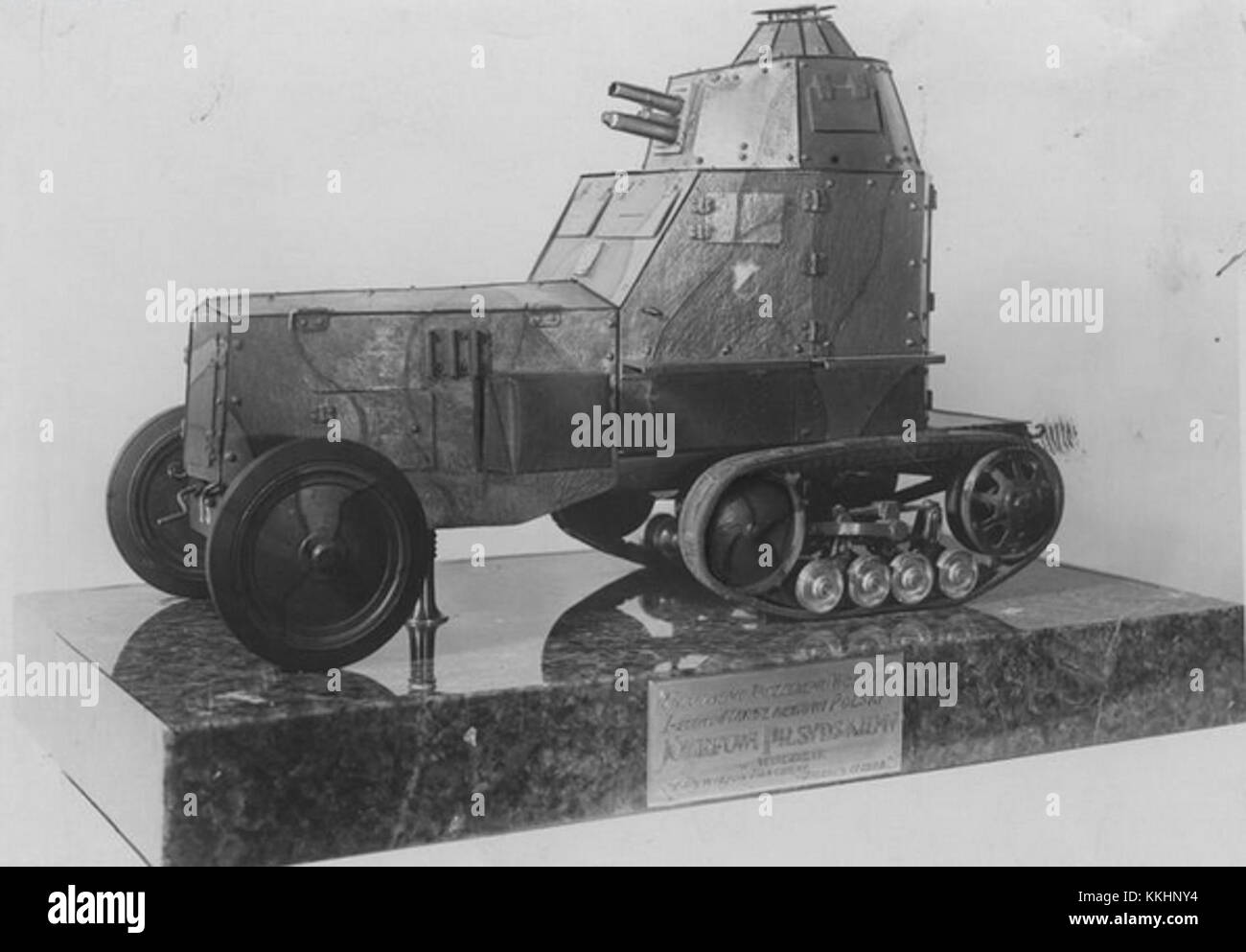 The model of the armored vehicle wz. 28 is a historical representation ...