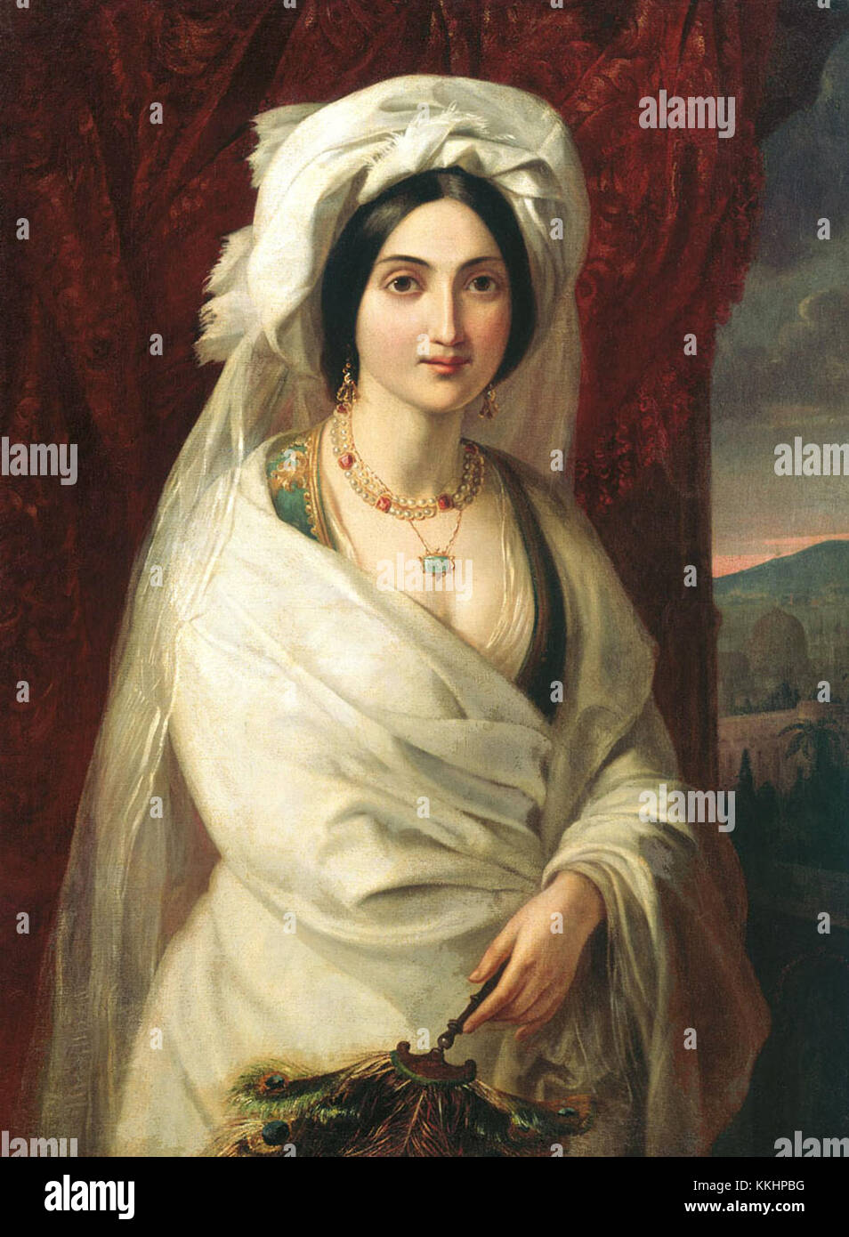 The painting *Zhensky Portret* by Apollon Mokritsky is a notable ...