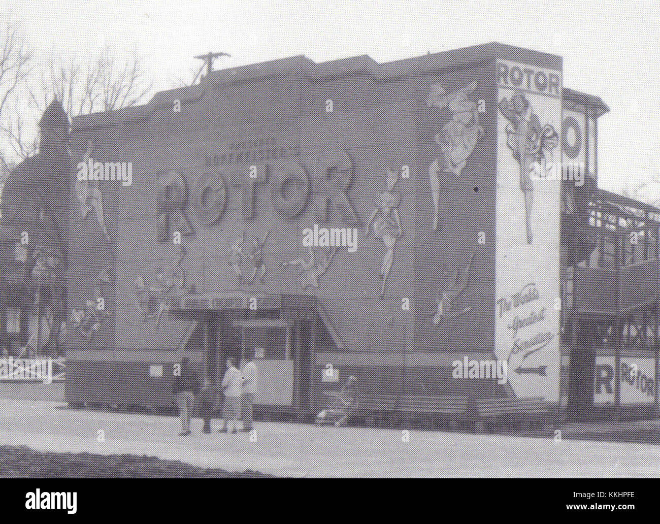A photograph of the Cedar Point Rotor ride from the 1960s, capturing ...