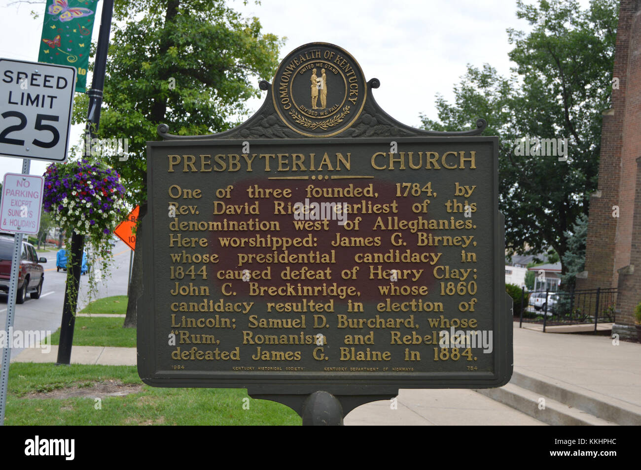 The Presbyterian Church historical marker in Danville marks the ...