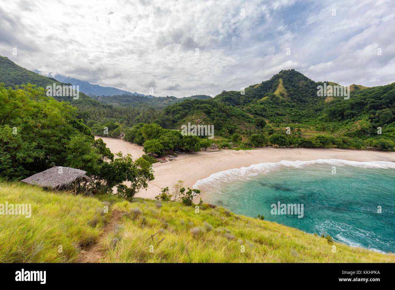 The Unique Koka Beach on Flores island in Indonesia Stock Photo - Alamy