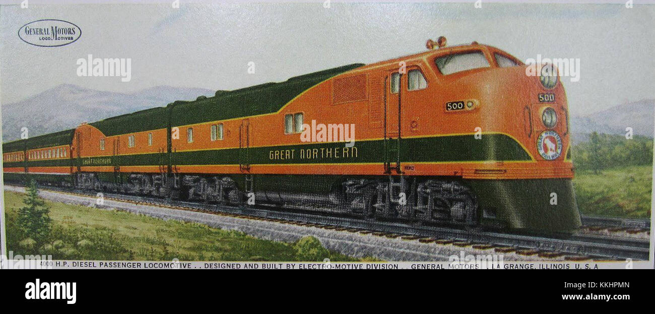 The Great Northern EMD E-7 refers to a specific locomotive model built ...