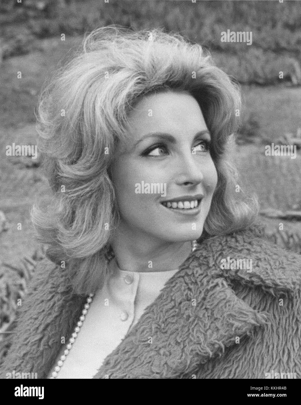 This publicity photograph features actress Laura Devon from the TV show ...