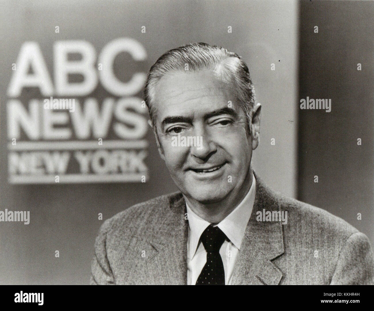 A publicity photograph of Howard K. Smith, an influential journalist ...