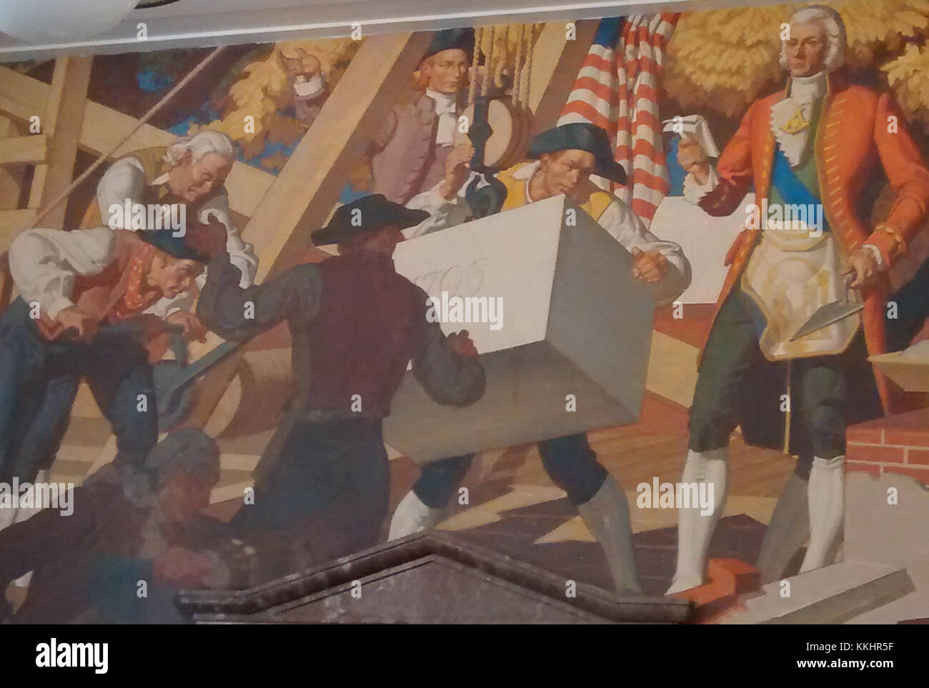 This image likely captures the moment of laying the cornerstone for Old ...