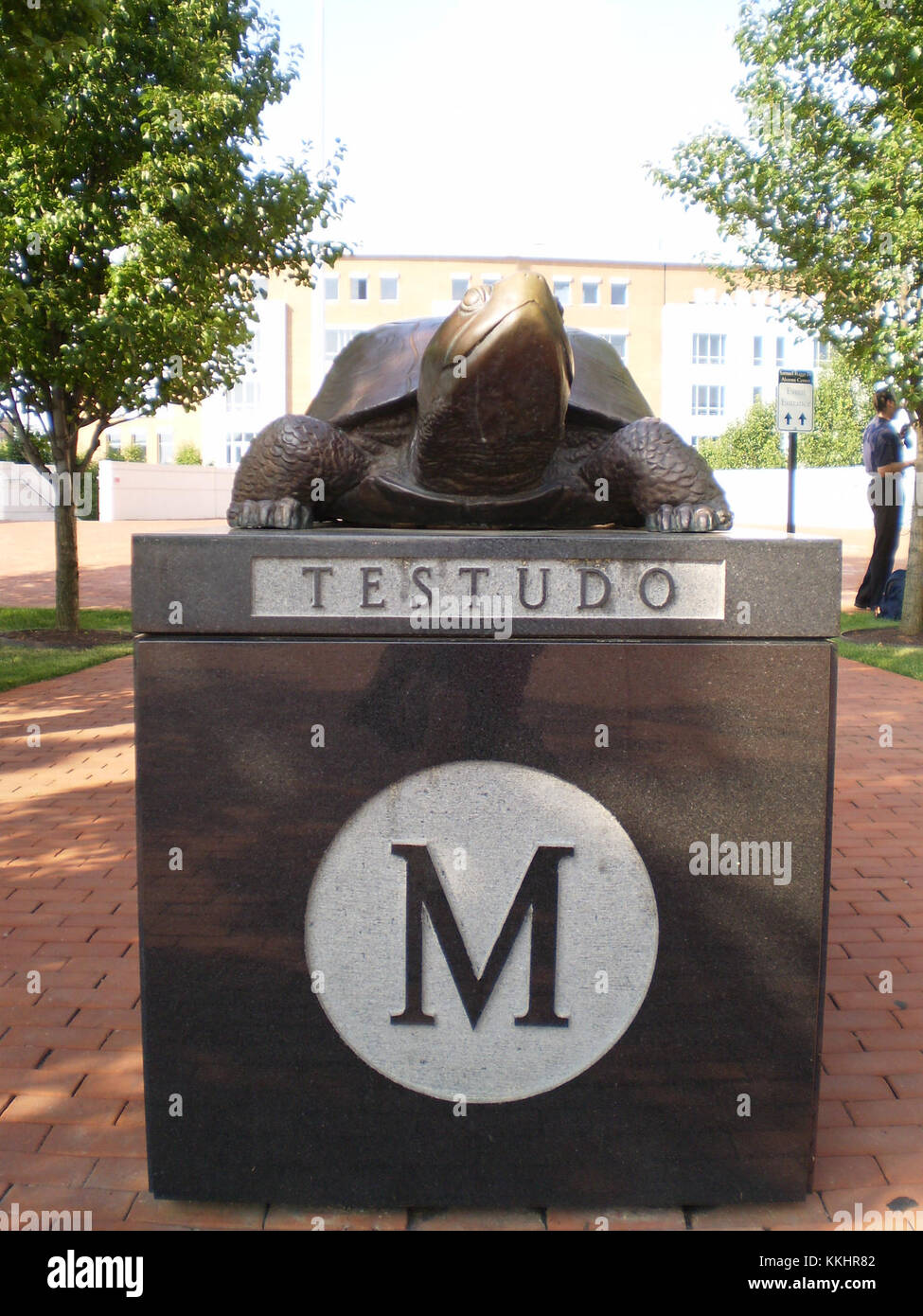 The Testudo Statue captured in this photograph is a representation of ...