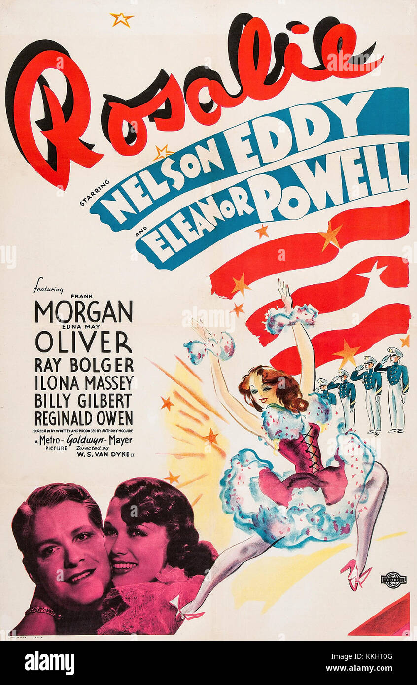 A vintage promotional poster for the film Rosalie, highlighting its ...