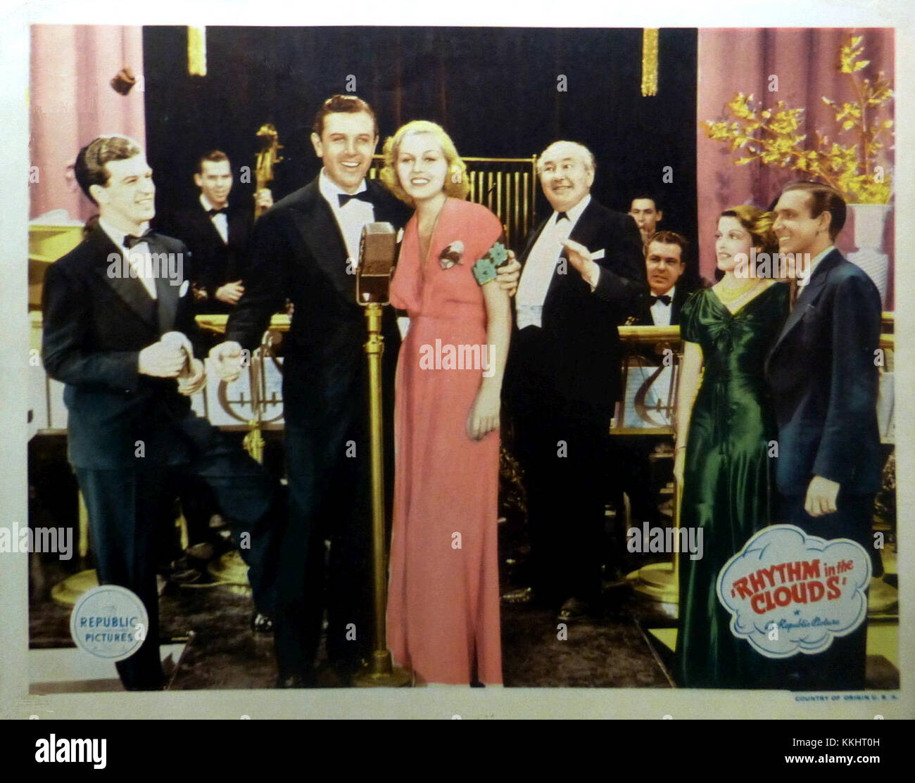 This lobby card from the 1930 film Rhythm in the Clouds features a ...