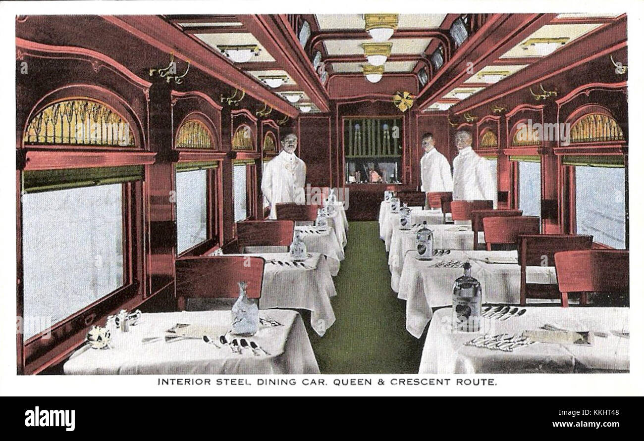 The Queen & Crescent dining car was a notable feature of the Queen ...