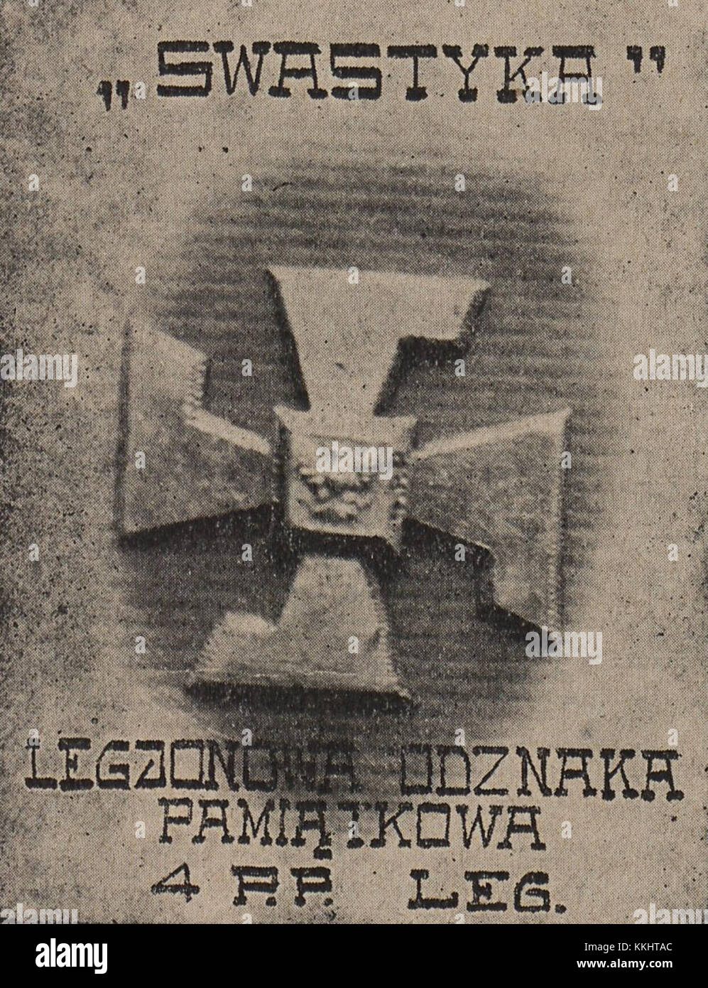 The commemorative badge of the 4th Infantry Regiment (Legions of Poland ...