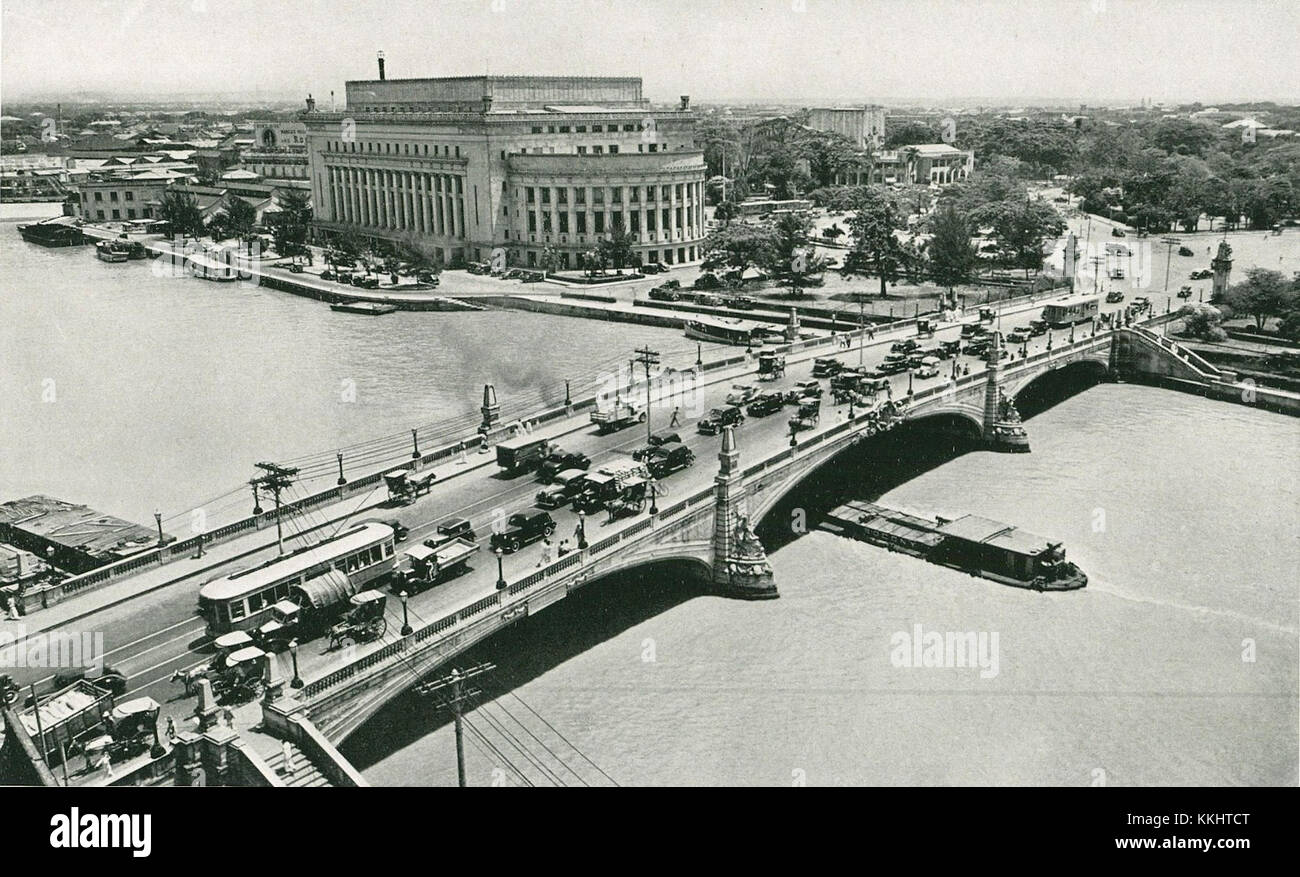 This image shows Jones Bridge with a skyview, featuring the Post Office ...