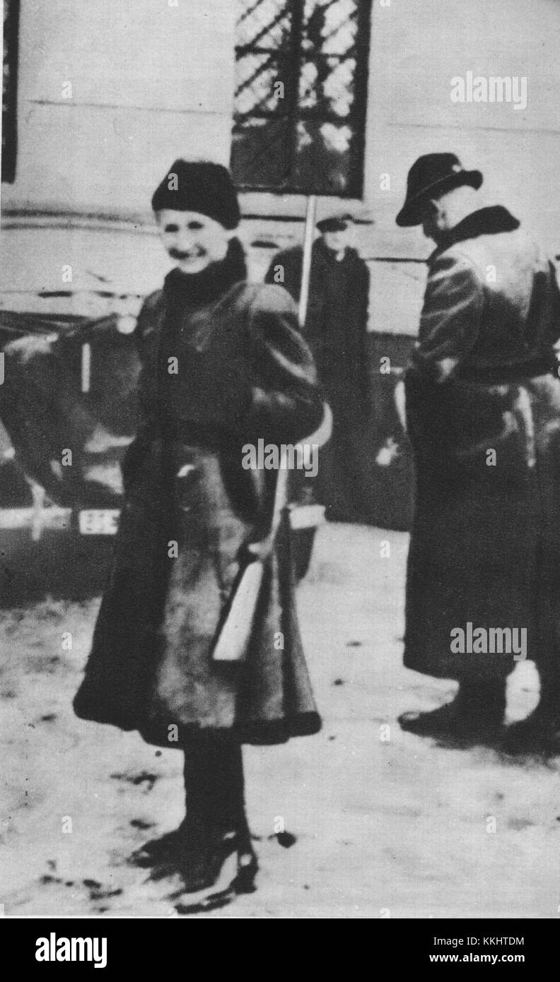 This historical photograph depicts Ludwig Hahn and his wife before a ...