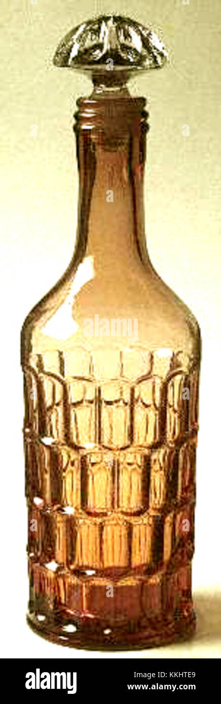 Hostmaster amber decanter refers to an elegant amber-colored glass ...