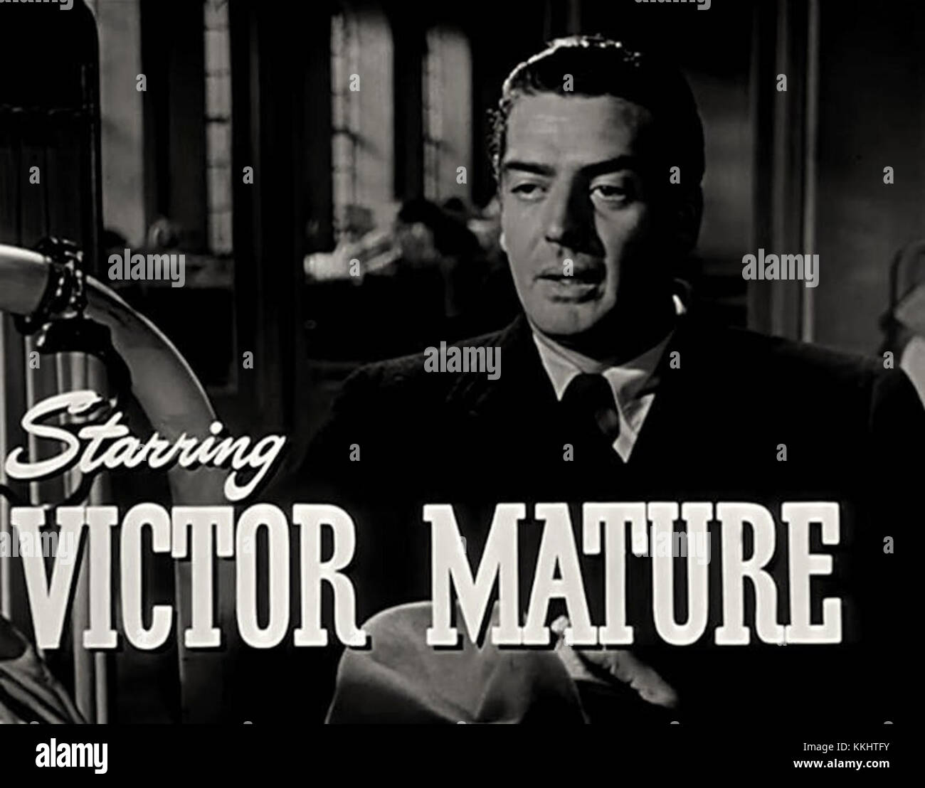 Victor Mature in Cry of the City trailer Stock Photo - Alamy