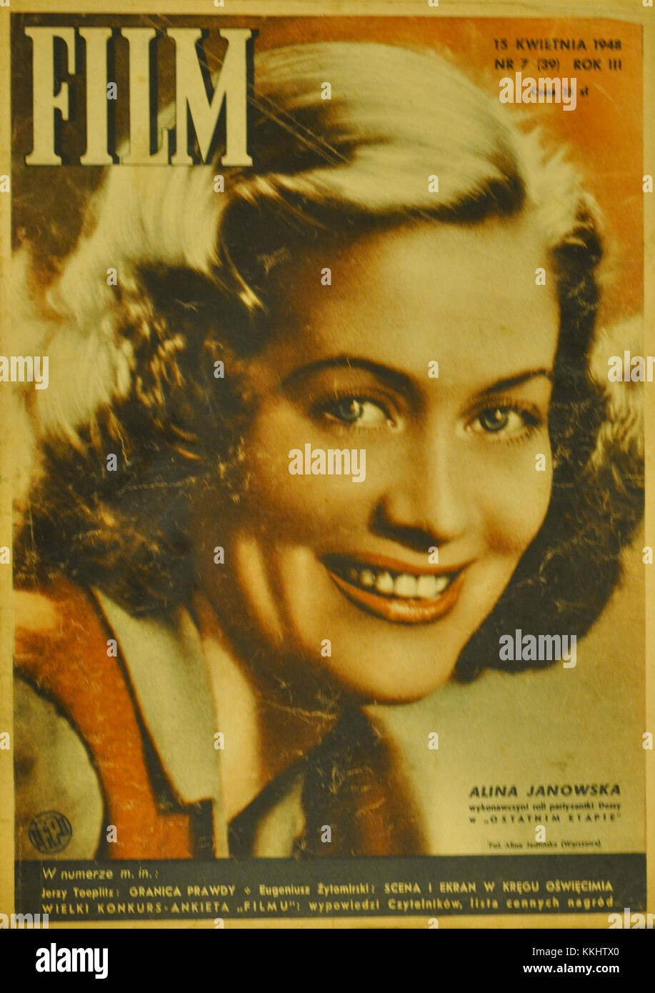 Film nr 39 captures a moment from a film featuring Alina Janowska, a ...