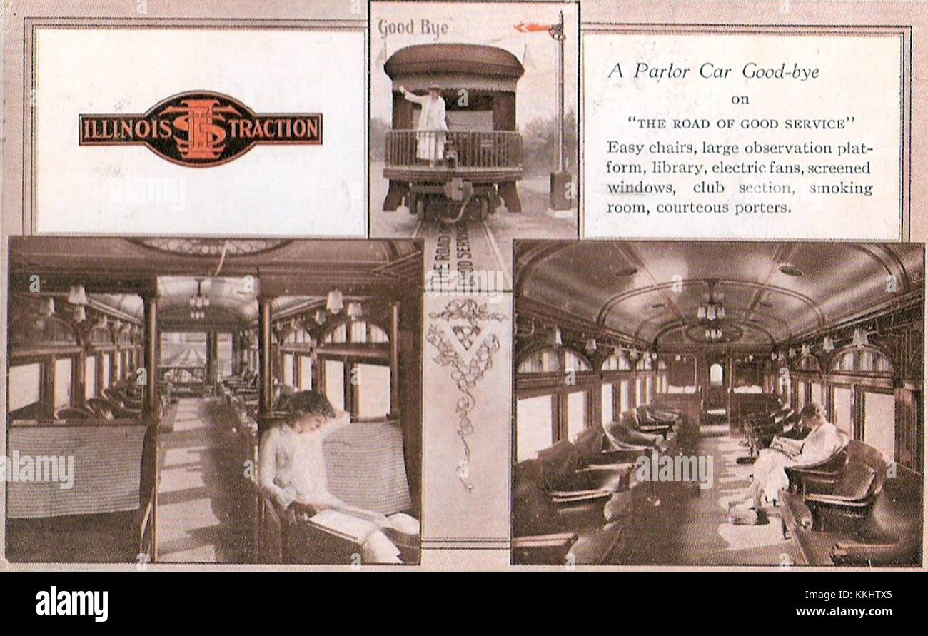 Railroad parlor car interior hi-res stock photography and images - Alamy