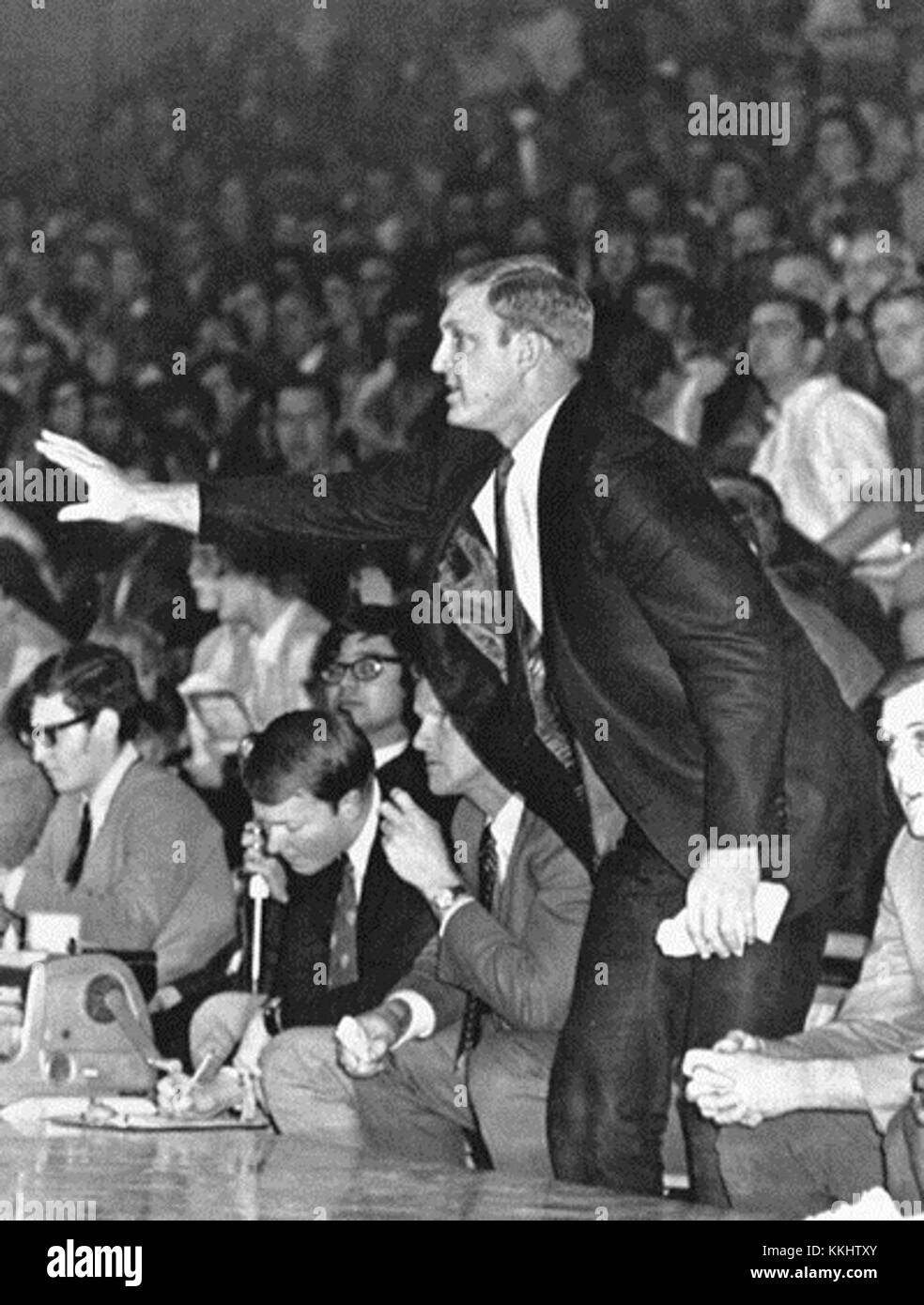 Photograph of Norm Stewart, an American basketball coach known for his ...