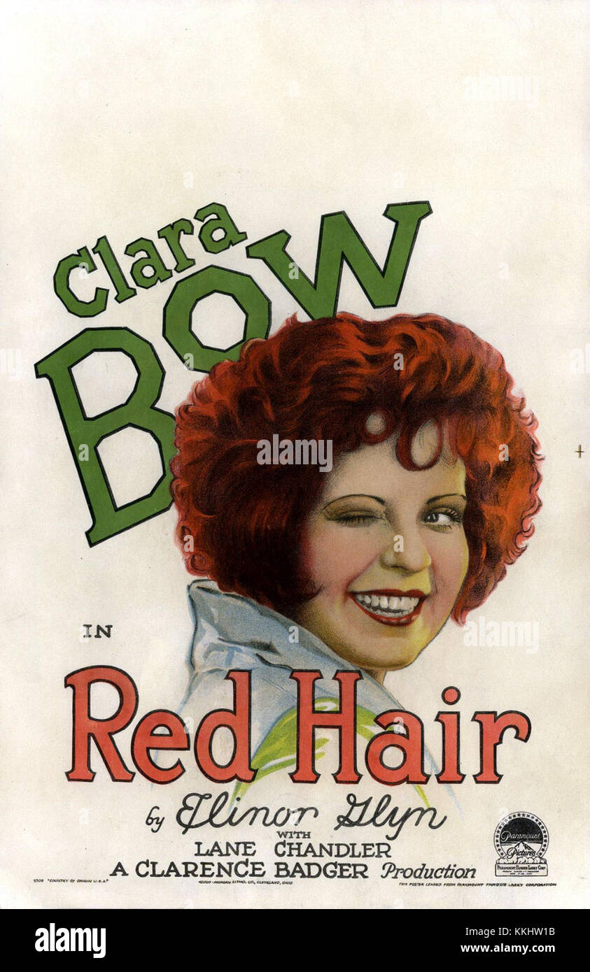 Red Hair 1928 film poster Stock Photo - Alamy