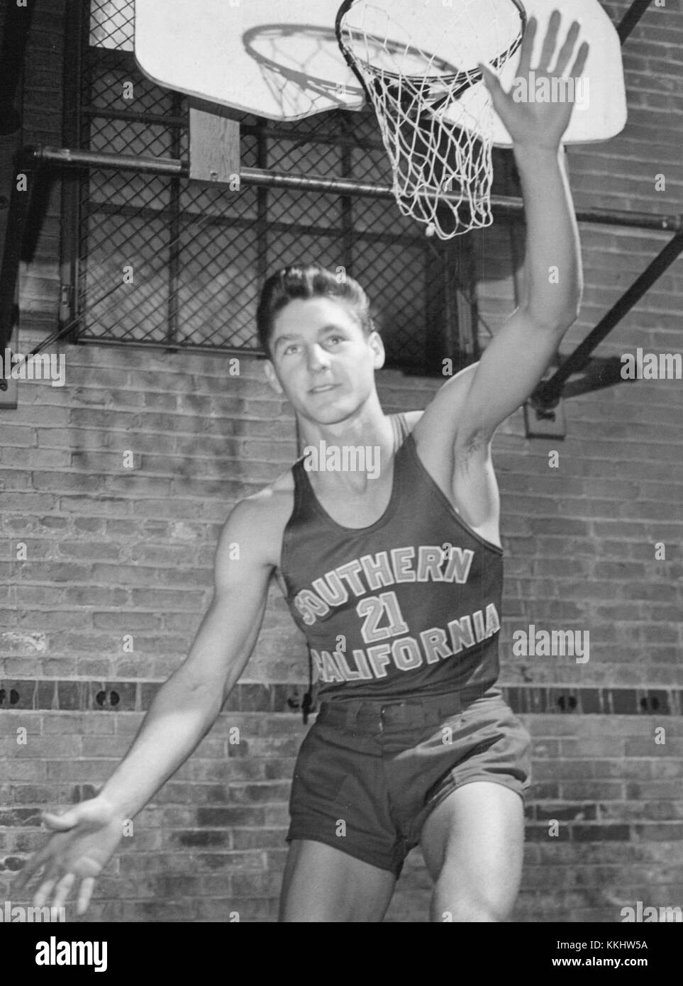 Bill Sharman, an American professional basketball player, is seen in ...