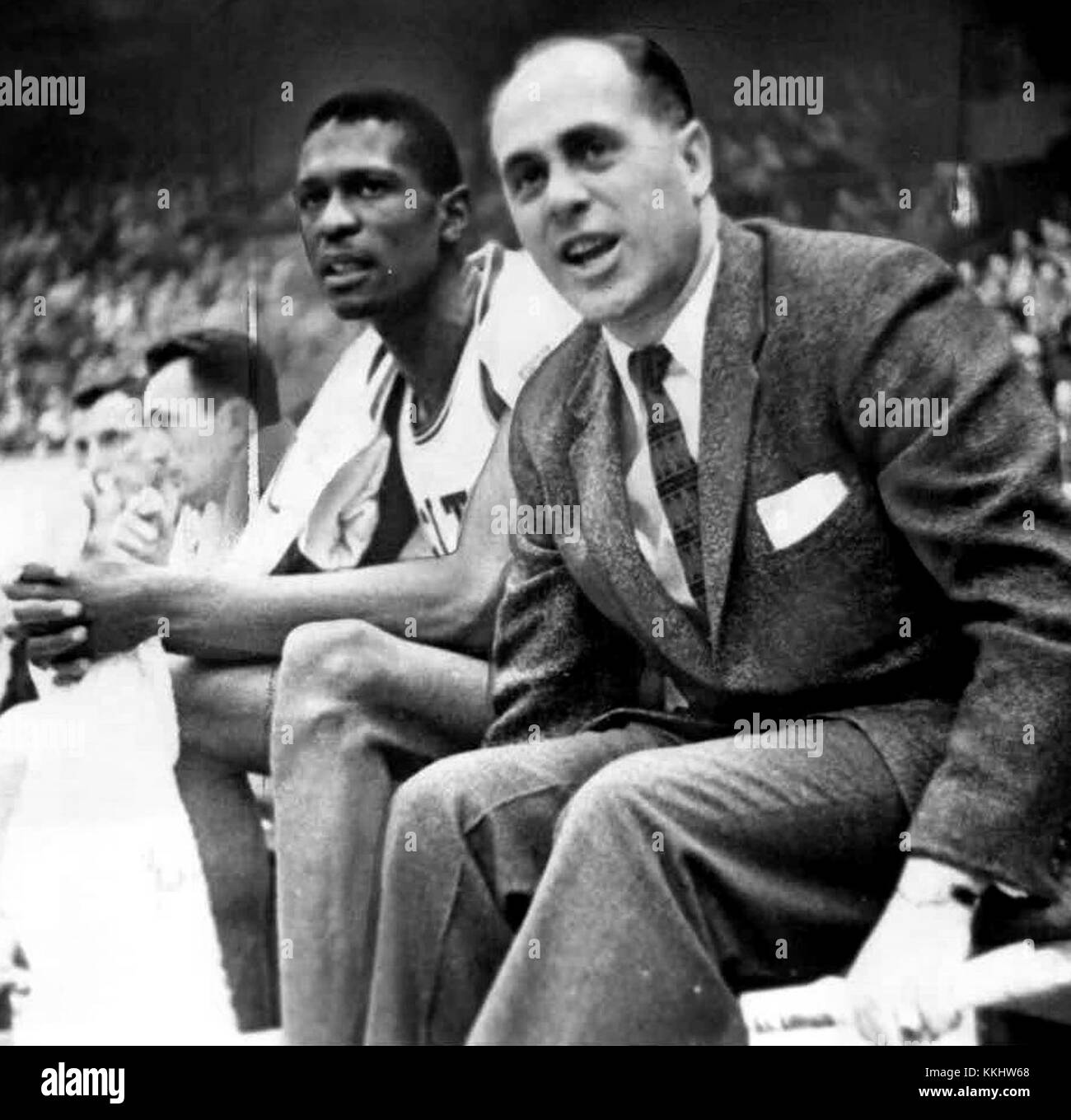 Bill Russell and Red Auerbach 1956 Stock Photo - Alamy