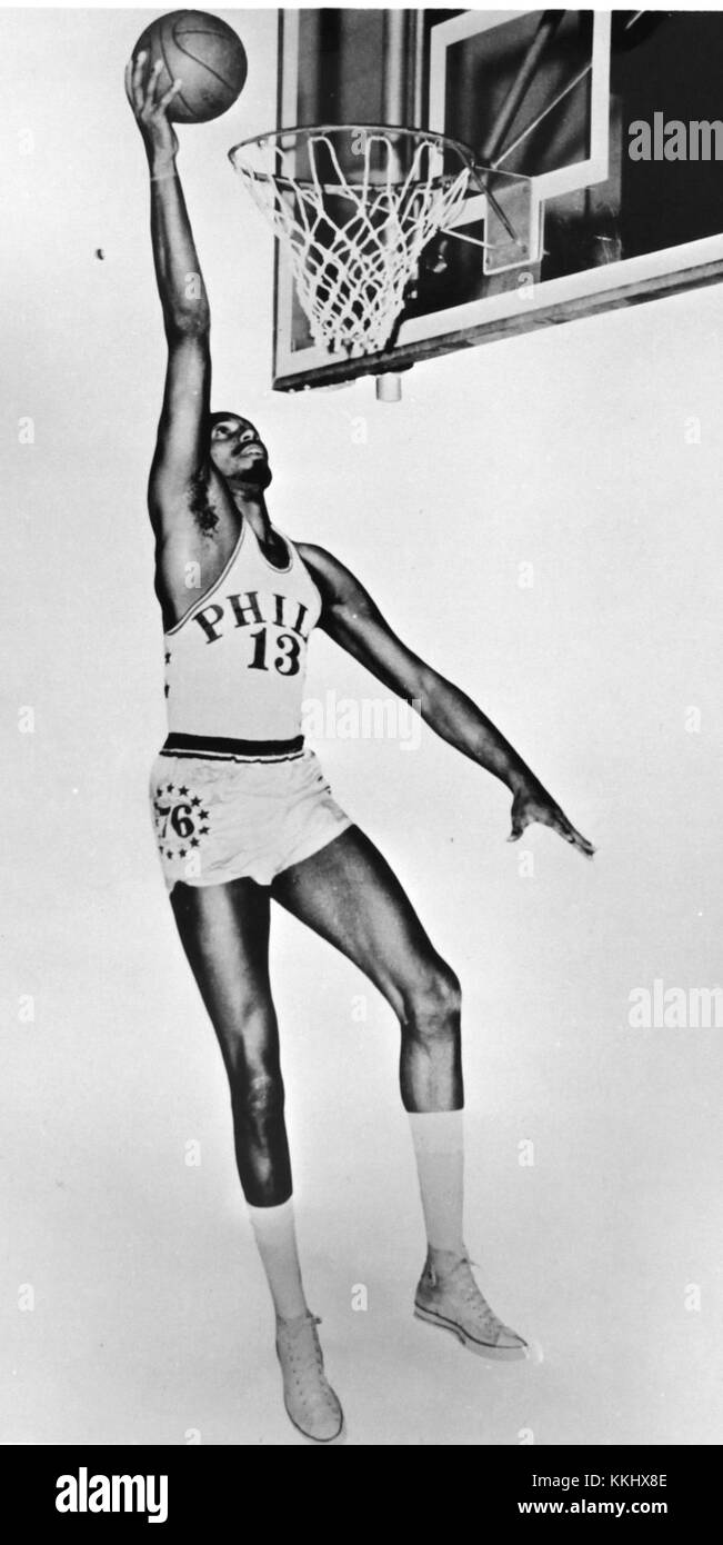 Wilt Chamberlain, an iconic American basketball player, is remembered ...