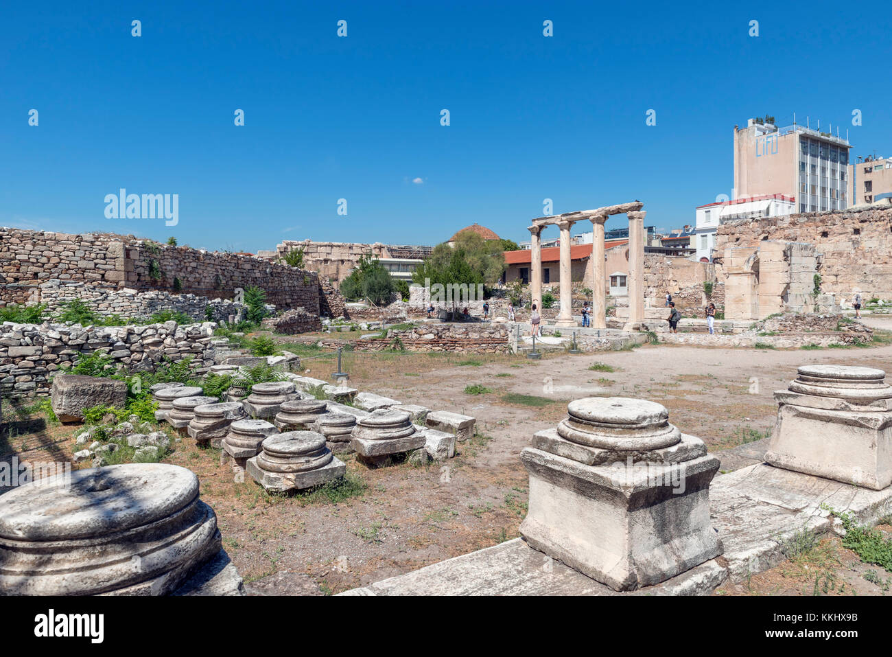 Hadrian's Library, Athens, Greece Stock Photo - Alamy