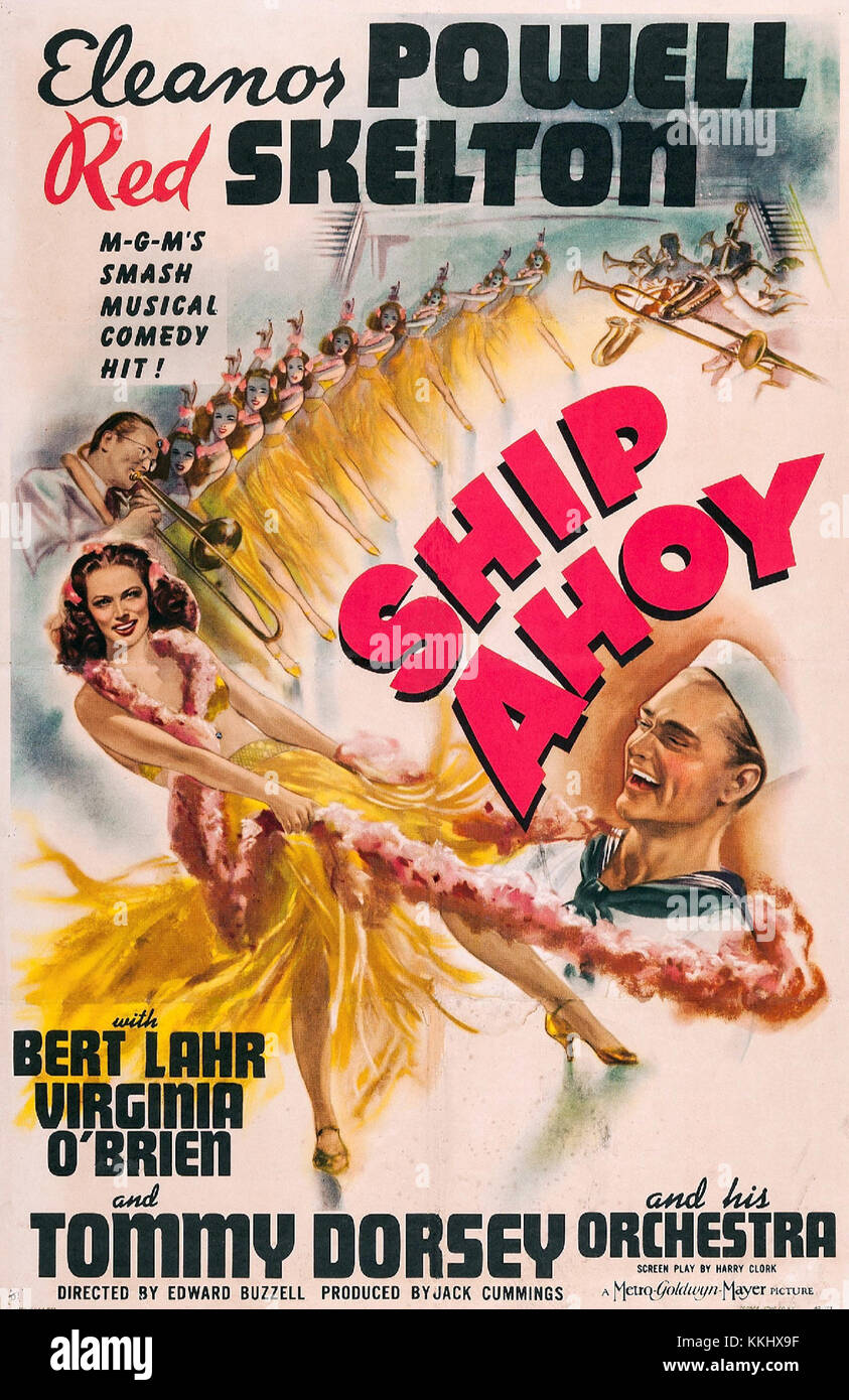 A *Ship Ahoy* poster likely refers to a promotional or advertising ...