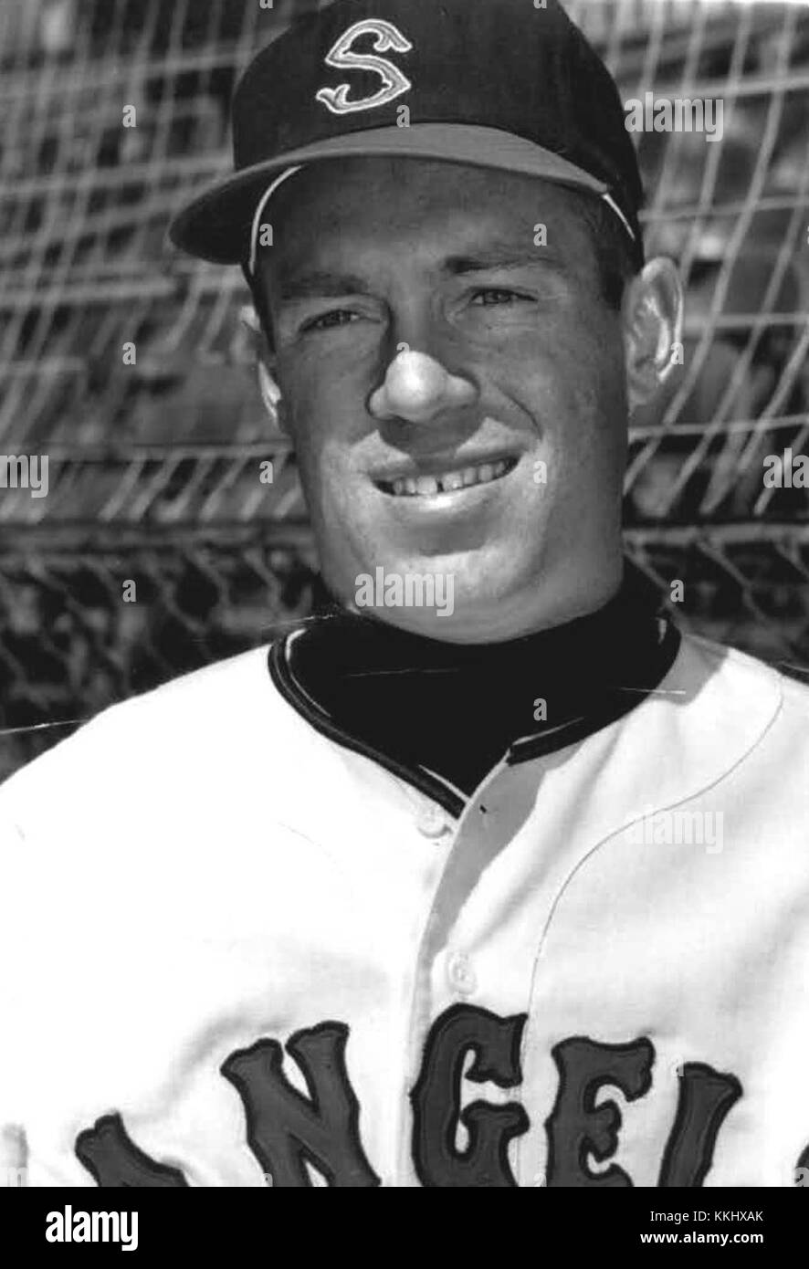 A photograph of Mike White, a professional baseball player, captured ...