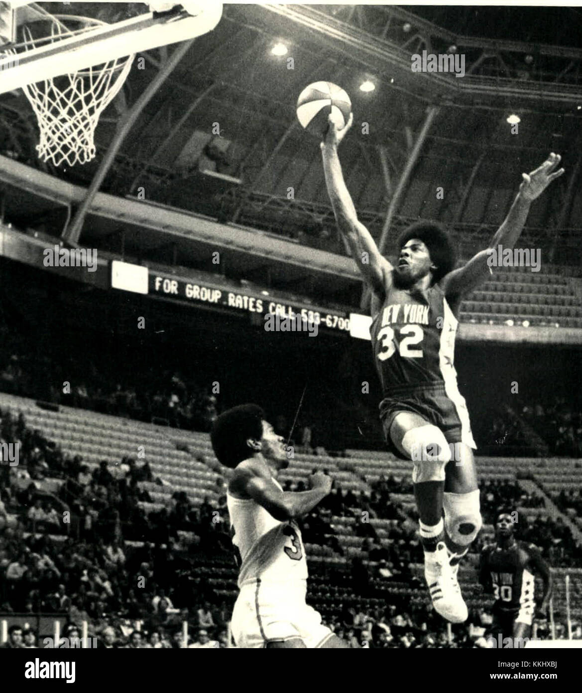 A series of images featuring Julius Erving, also known as Dr. J ...