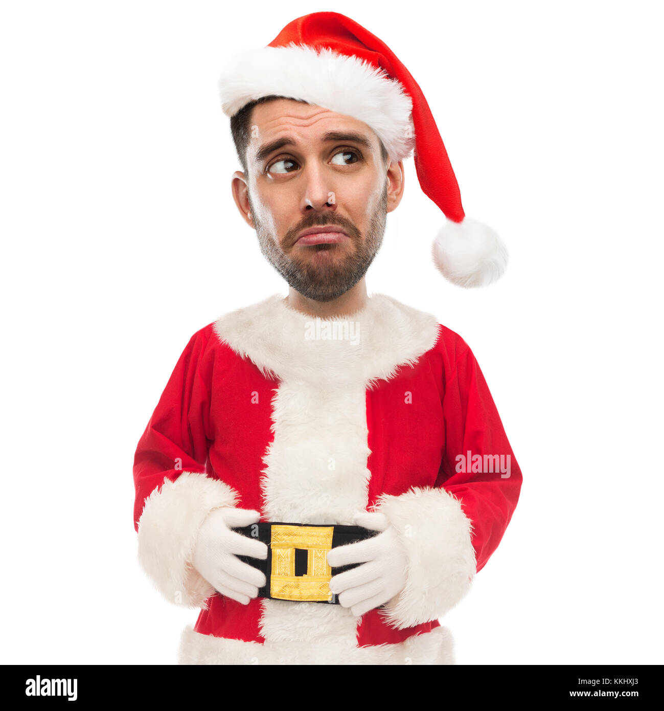 Unhappy santa not hat hi-res stock photography and images - Alamy