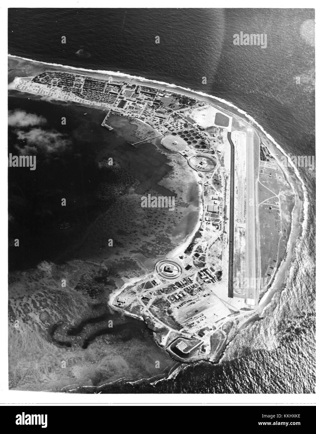 The Zeus site on Kwajalein Atoll, part of the U.S. Army Kwajalein Atoll ...