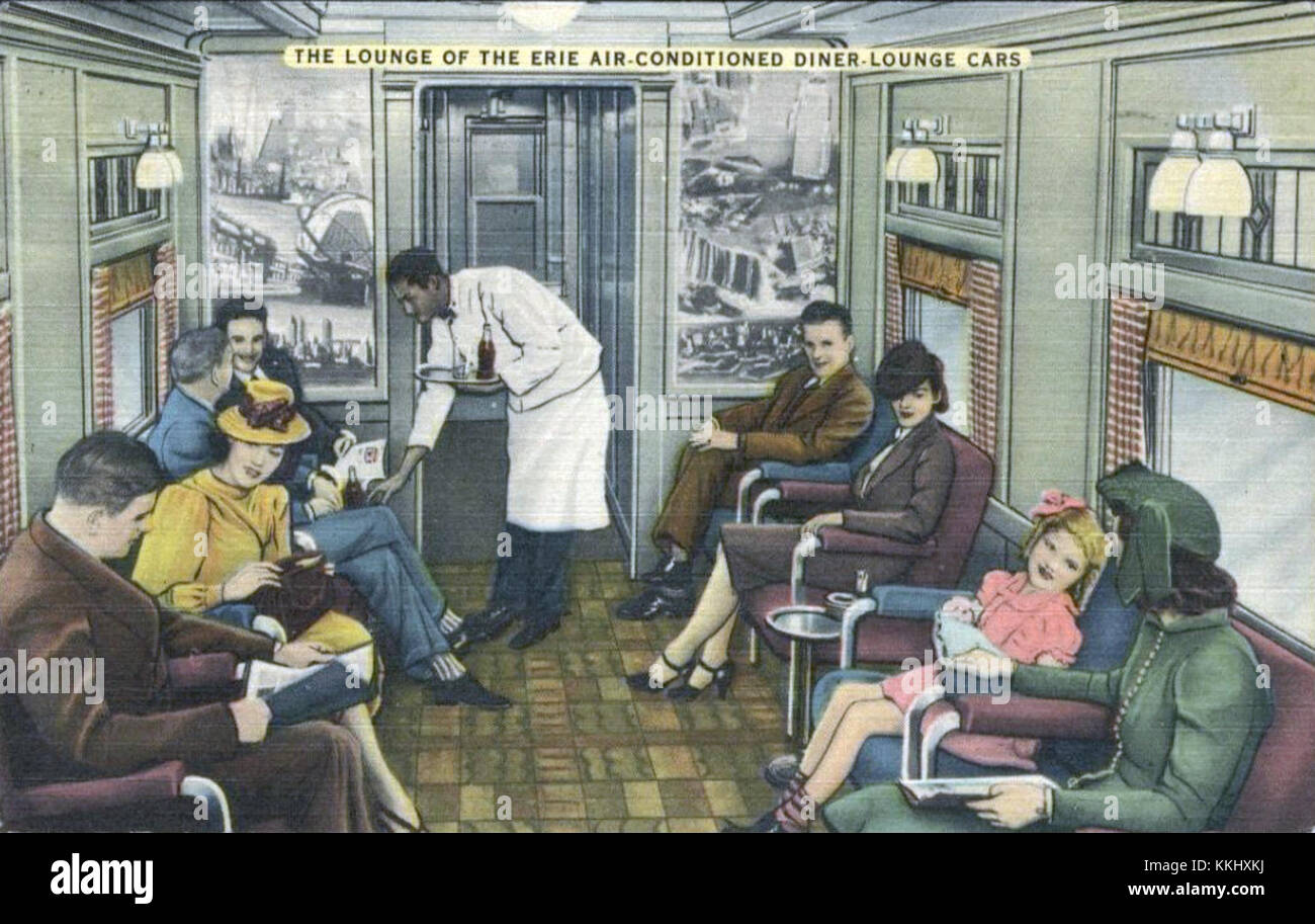 The Erie diner-lounge car is a vintage railroad car known for its role ...