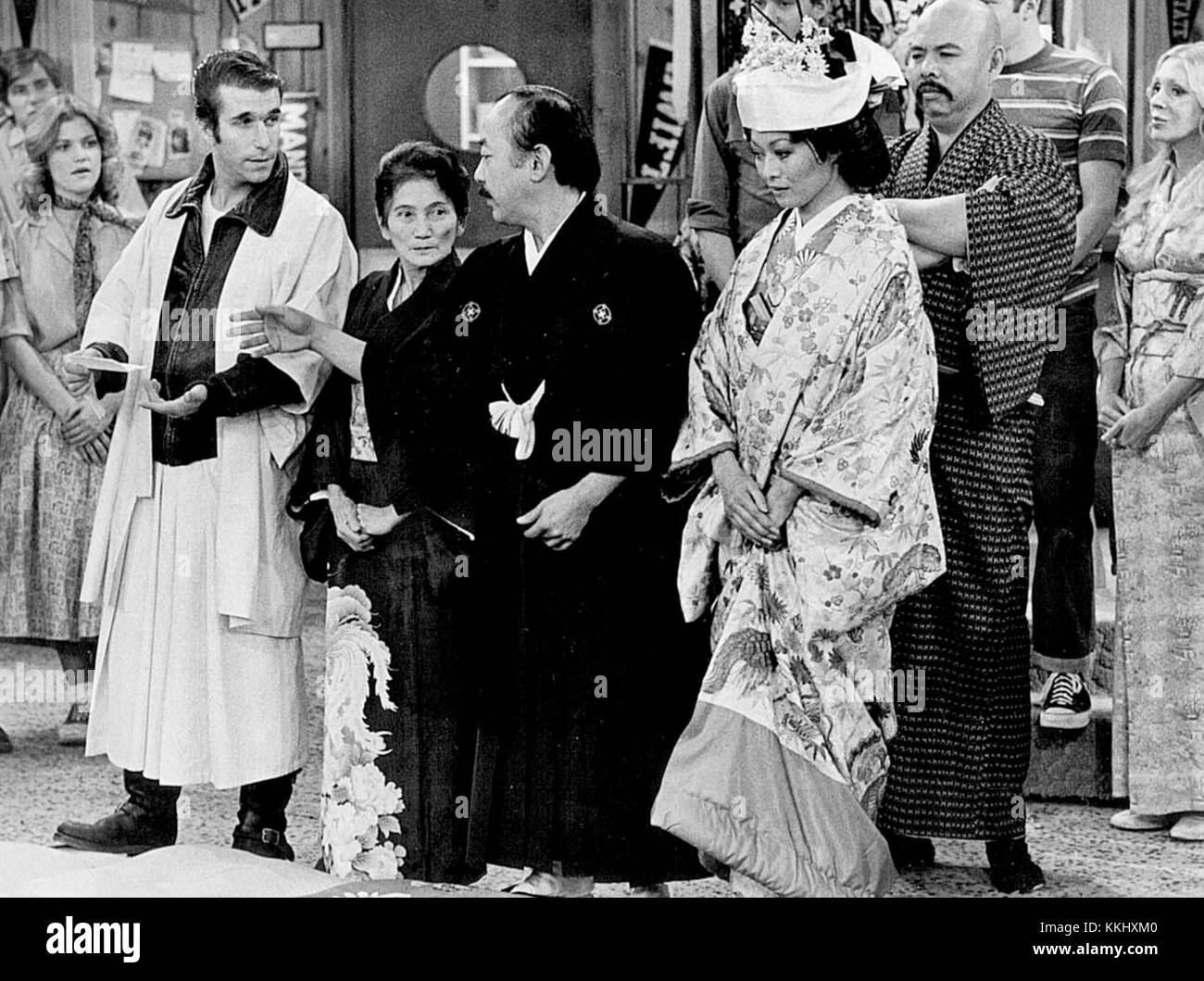 This scene from the iconic TV series *Happy Days* depicts Arnold's ...