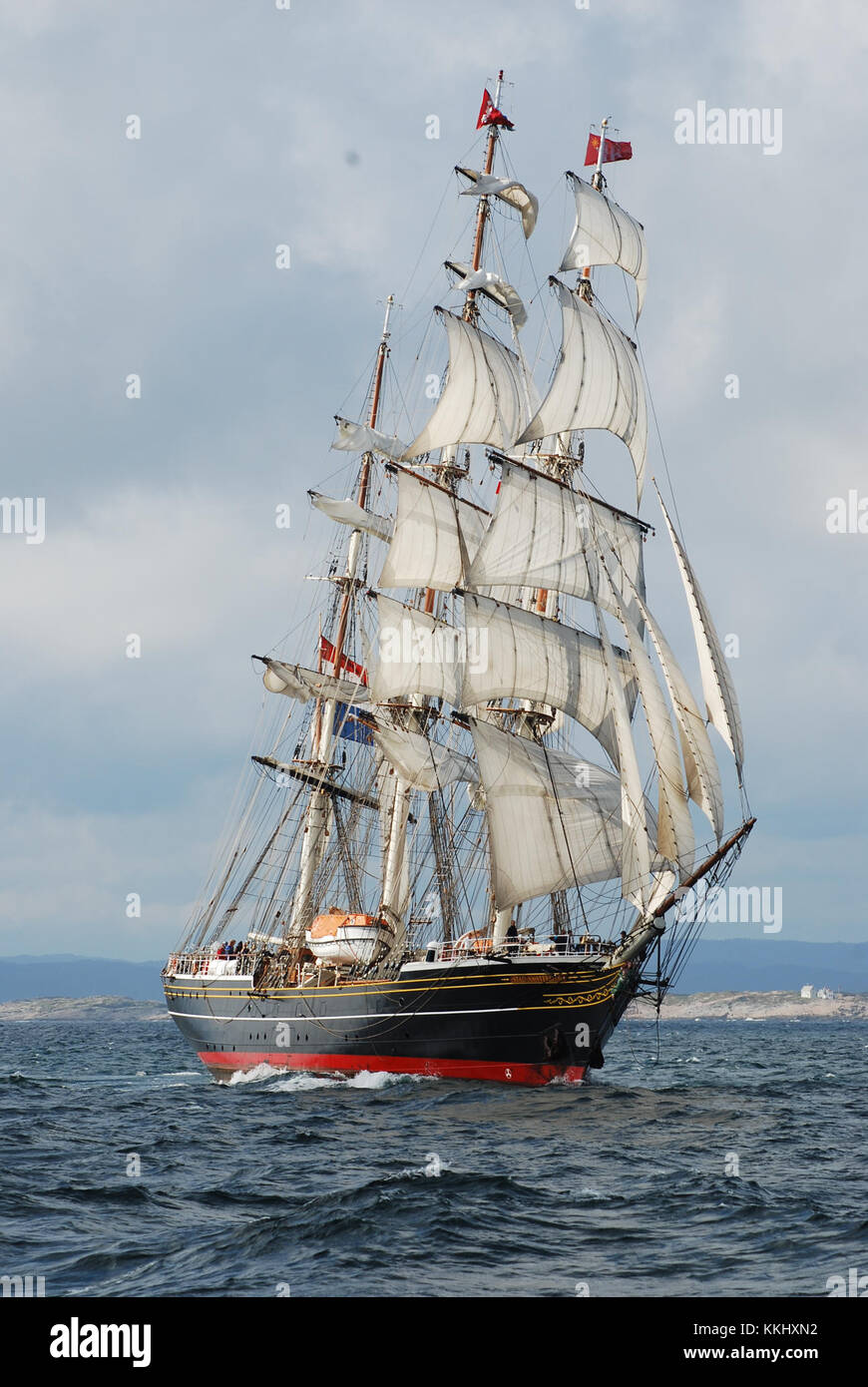 The Stad Amsterdam is a large traditional Dutch clipper ship ...