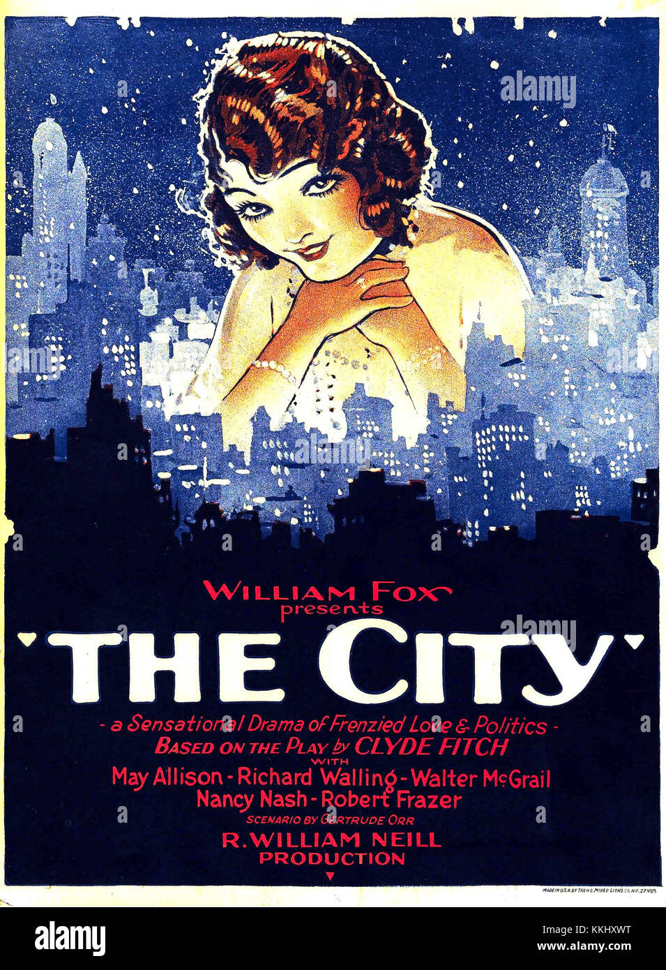 The City poster Stock Photo - Alamy