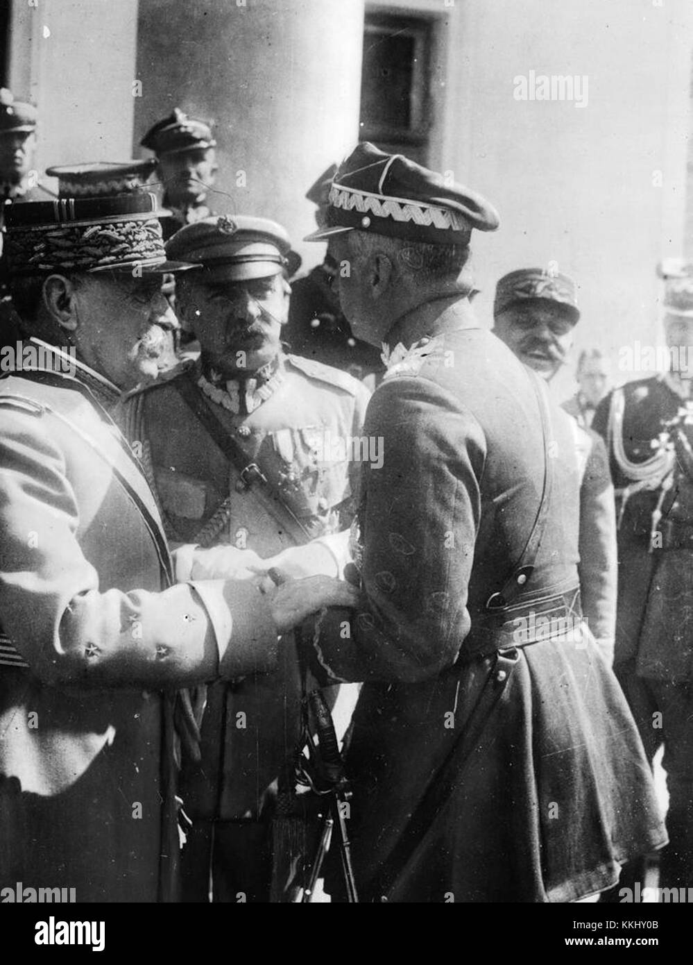 The photograph captures Marshal Foch, a French military leader ...