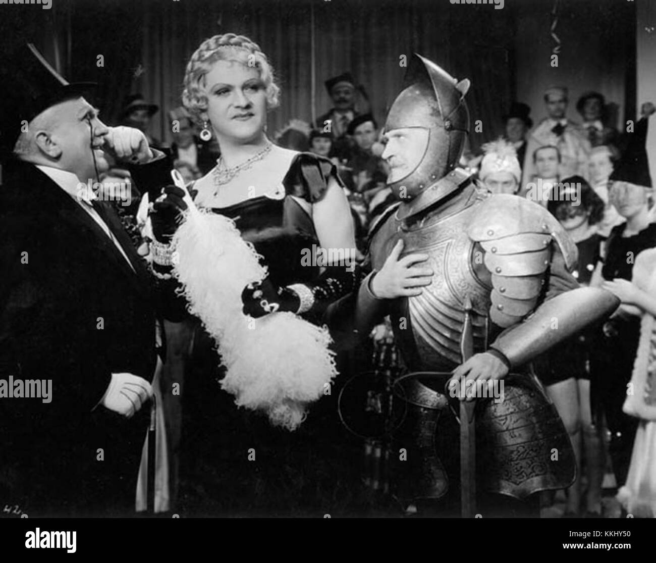 This image captures Eugeniusz Bodo, a Polish actor, alongside Mae West ...