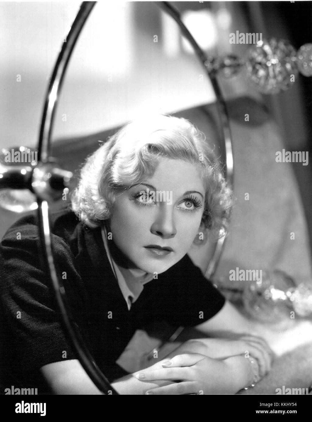 The photograph features Una Merkel, an American actress, taken in 1937 ...