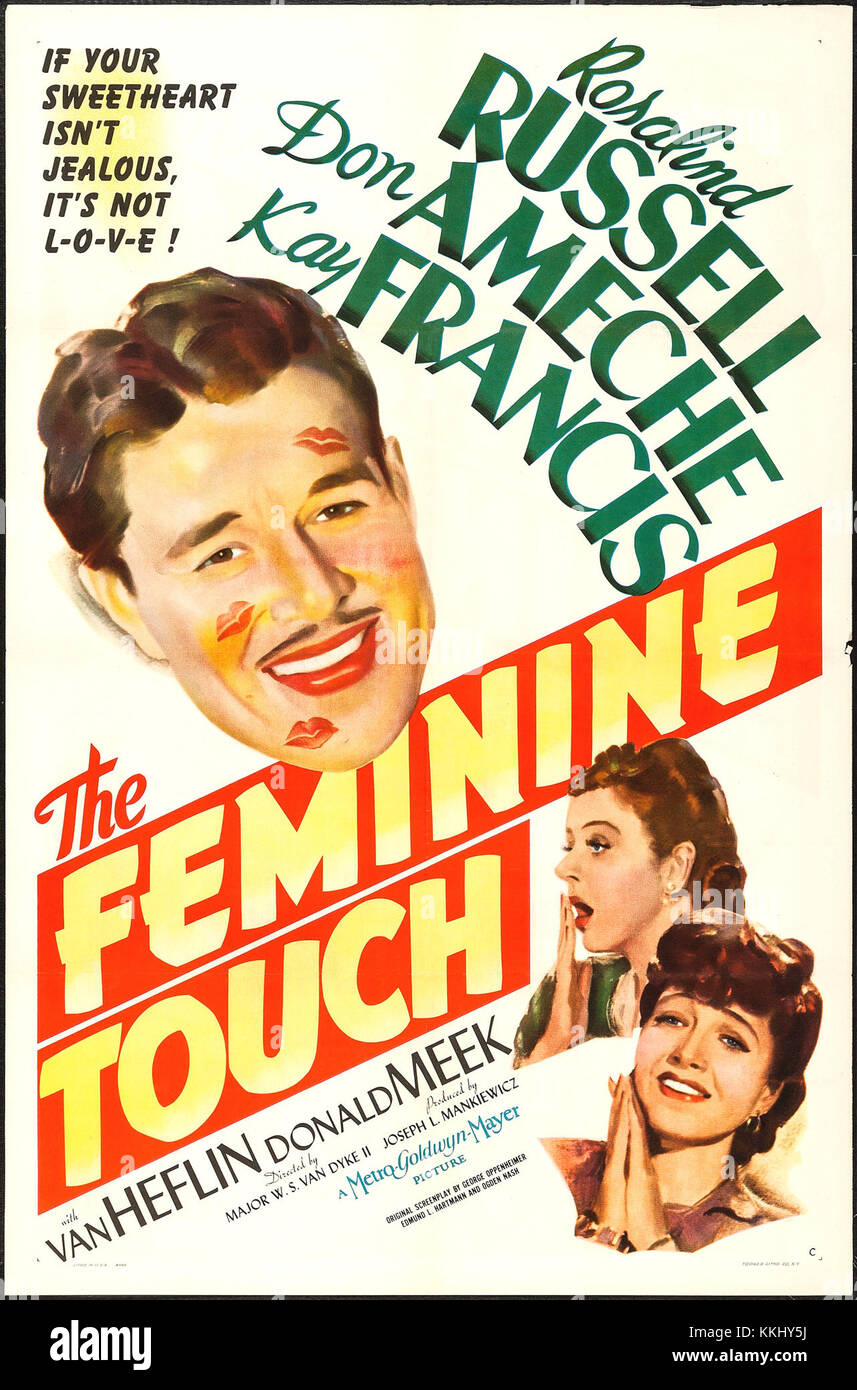 Feminine Touch poster Stock Photo - Alamy