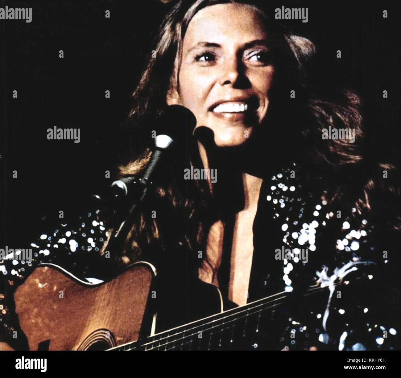The image from 1974 captures Canadian singer-songwriter Joni Mitchell ...