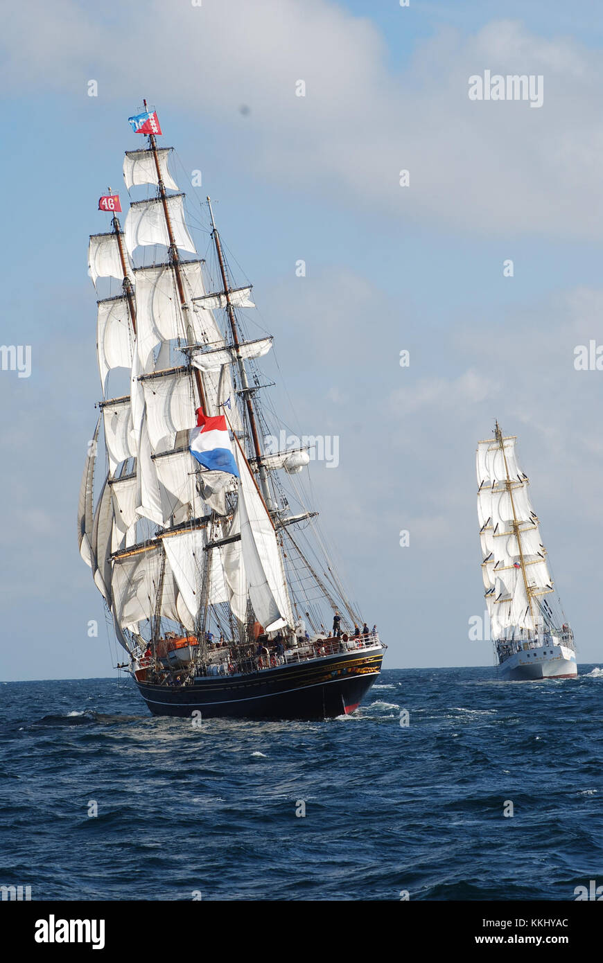 An image of the *Stad Amsterdam*, a Dutch tall ship, likely a part of ...