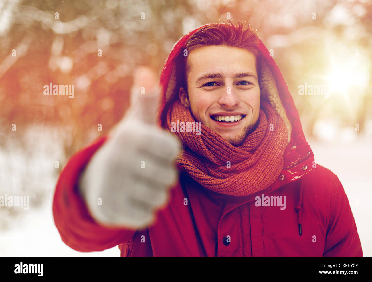 Jacket hood up man hi-res stock photography and images - Alamy