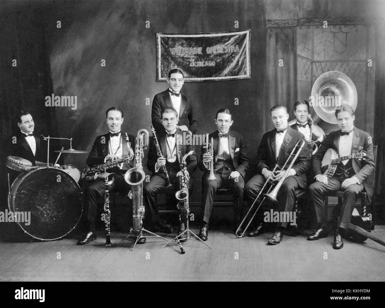 The Wolverine Orchestra, a popular jazz band from the 1920s, was known ...