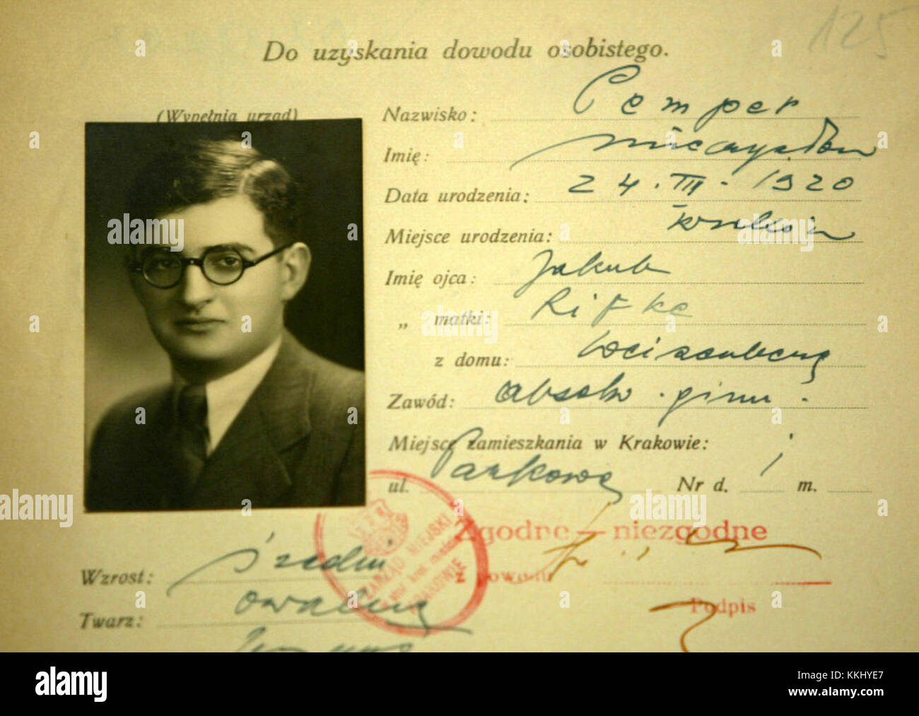 Historic id card hi-res stock photography and images - Alamy