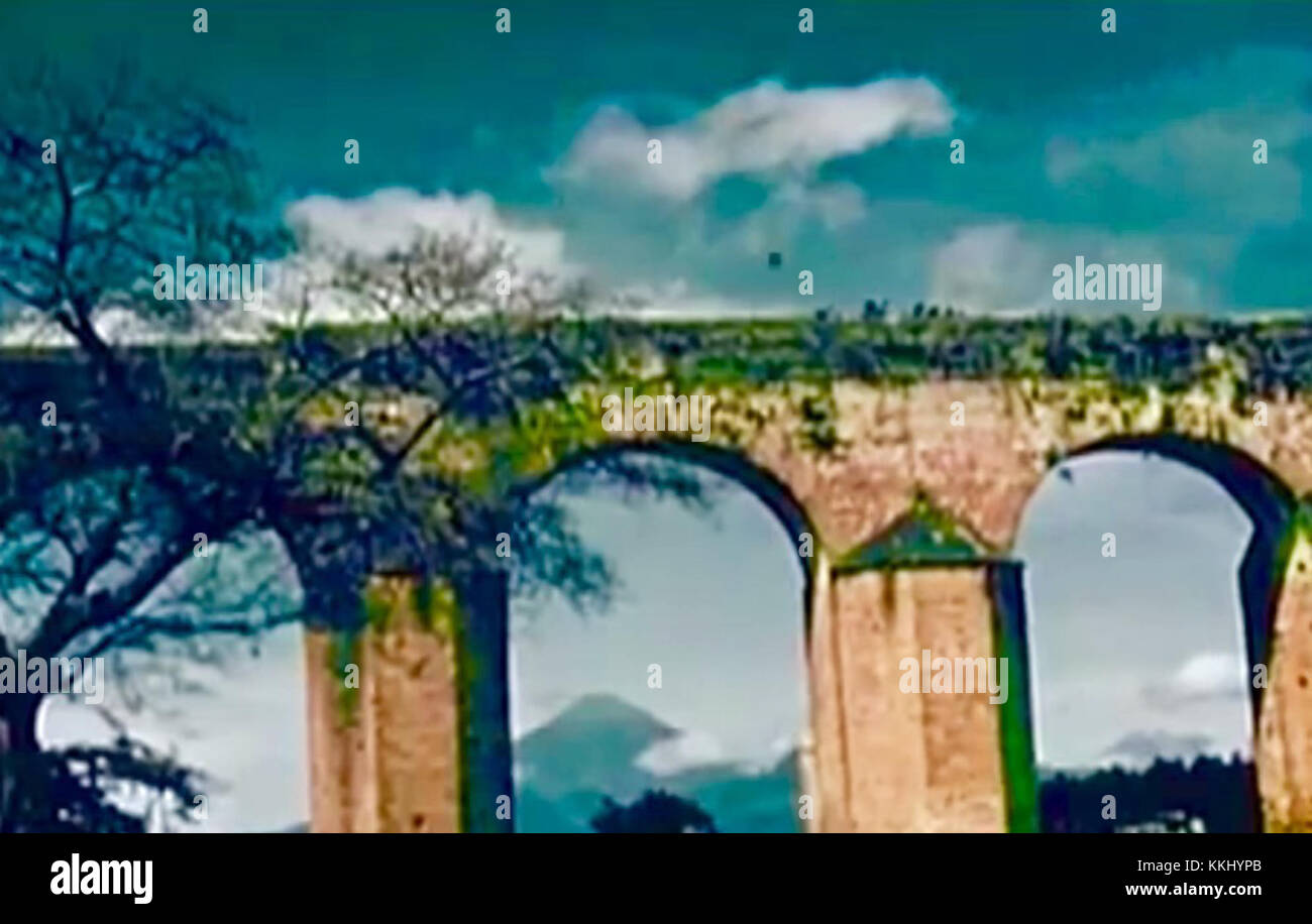 The colonial-era aqueduct, built during the Spanish colonial period, is ...