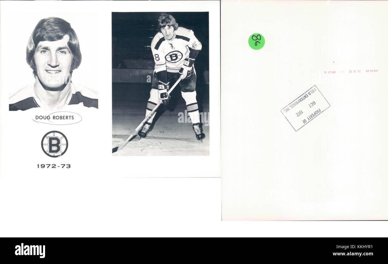 Doug Roberts Boston Bruins Stock Photo - Alamy