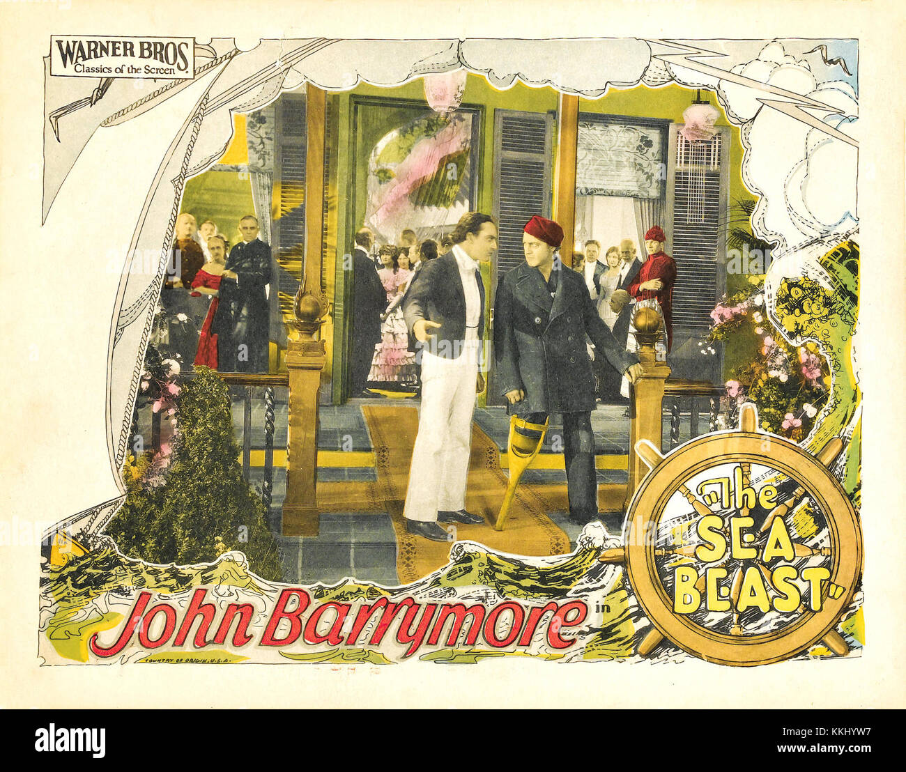 The lobby card for *Sea Beast* highlights scenes from the film ...