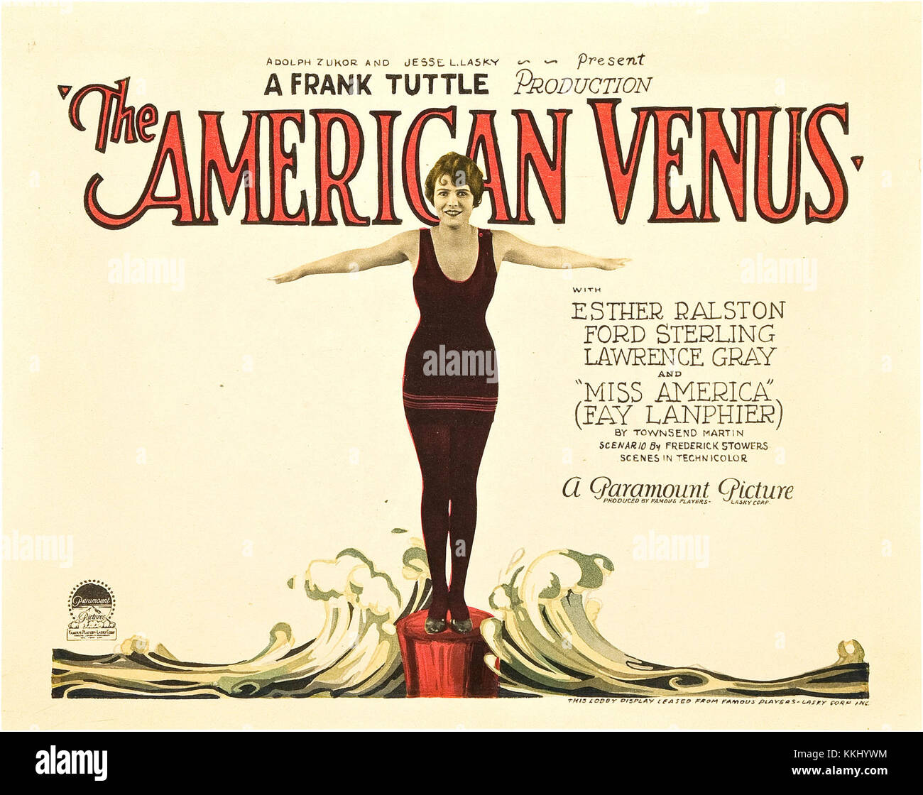 The American Venus lobby card is a promotional piece for the 1926 film ...