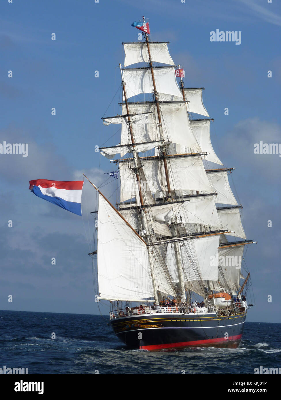 Stad Amsterdam is a Dutch tall ship, built as a replica of an 18th ...